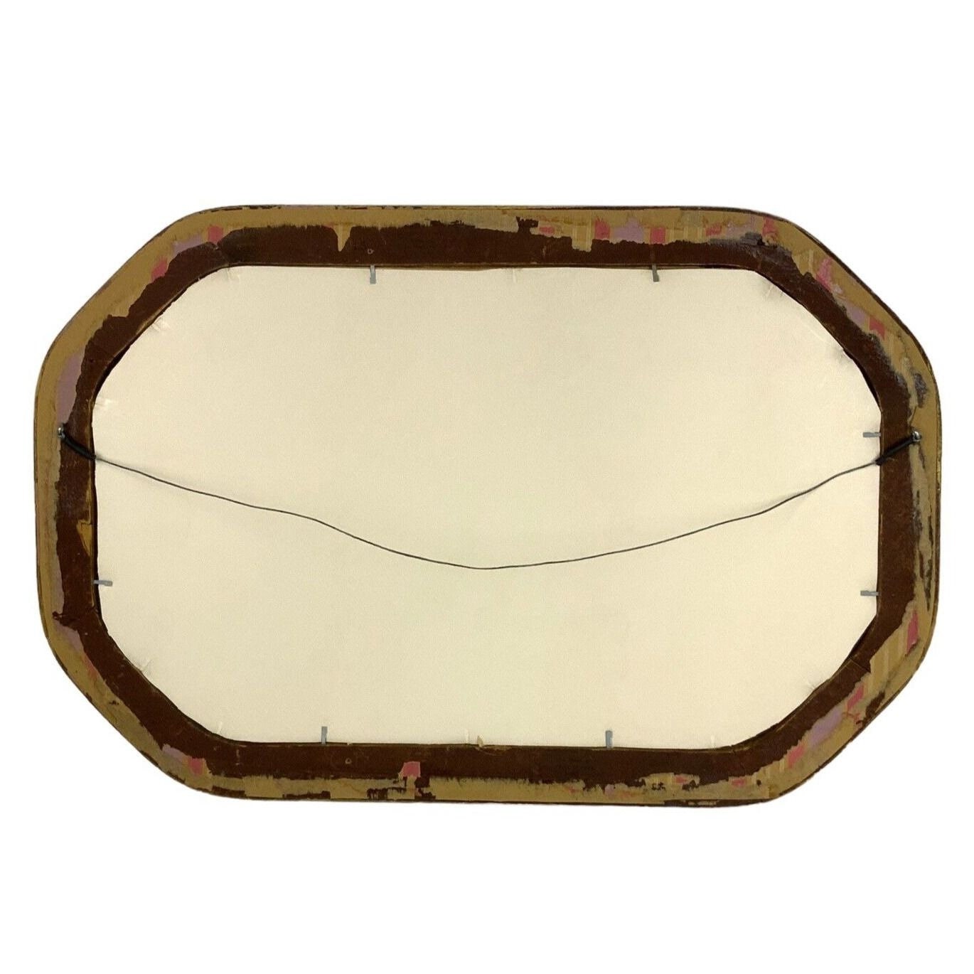 Vtg Oval Octagonal Picture Frame Roses Floral Convex Glass Hanging ...