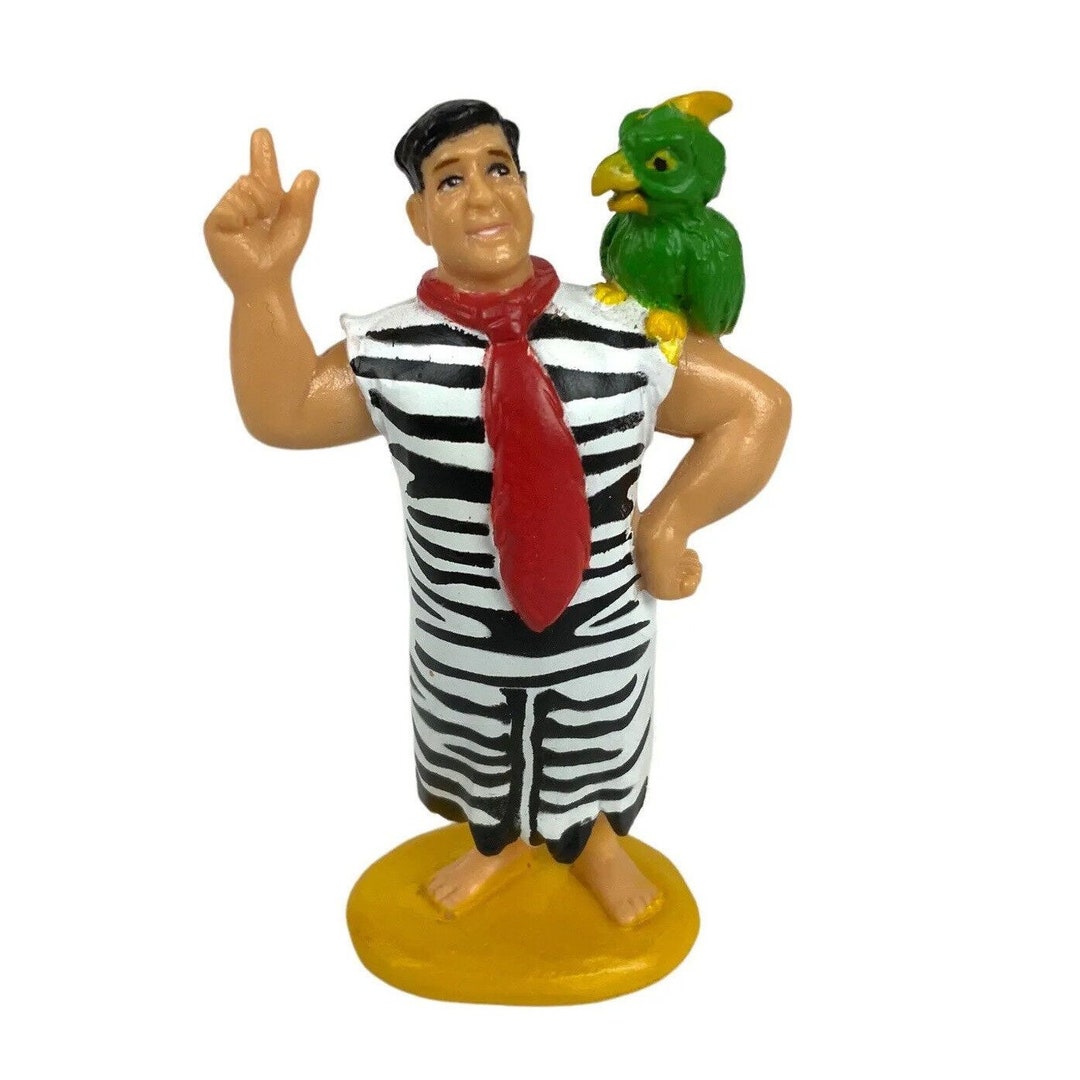 Flintstones Movie Fred With Parrot Collectible Toy Figure Hanna Barbera ...