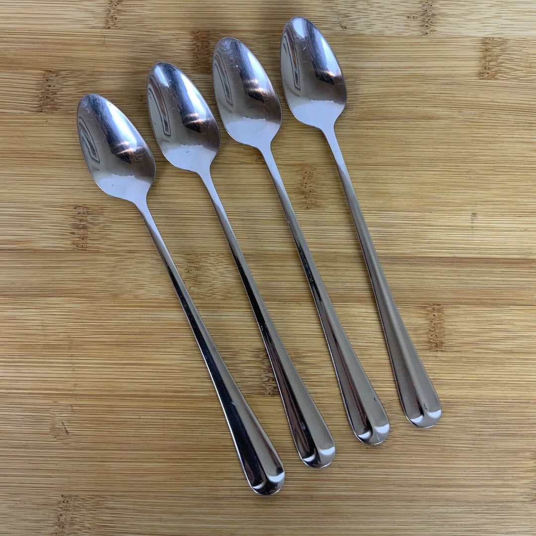International Silver Gran Royal 4 Iced Tea Spoons Stainless Steel ...