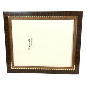 Natalini Noemi Picture Frame 4x6 Table Top Marquetry Wood Gold Dot Made ...