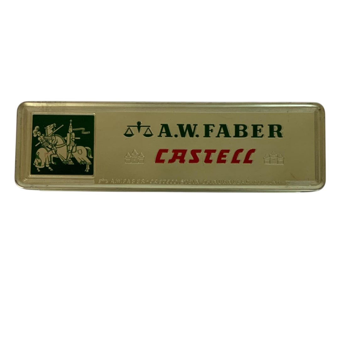 AW Faber Castell 9000 Drafting Pencils 3H Set of 12 Vintage Germany Tin ...