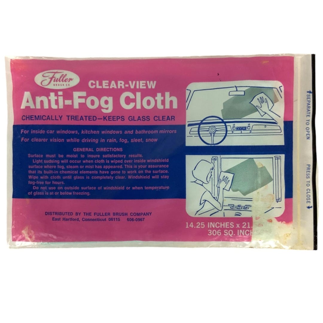 Fuller Clear-view Anti-fog Cloth Chemically Treated for Windshields ...