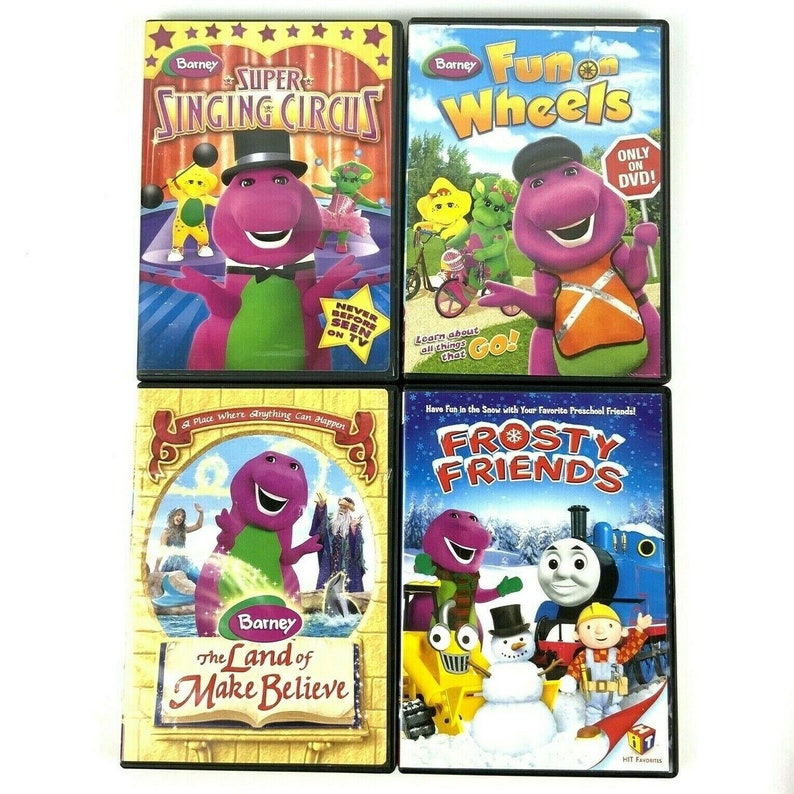 Barney & Friends 8 DVD Lot Animals Abcs Numbers Holiday Circus - Etsy