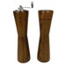 Wood Salt Shaker Pepper Mill Grinder Set Hourglass Shape Vintage Mid ...