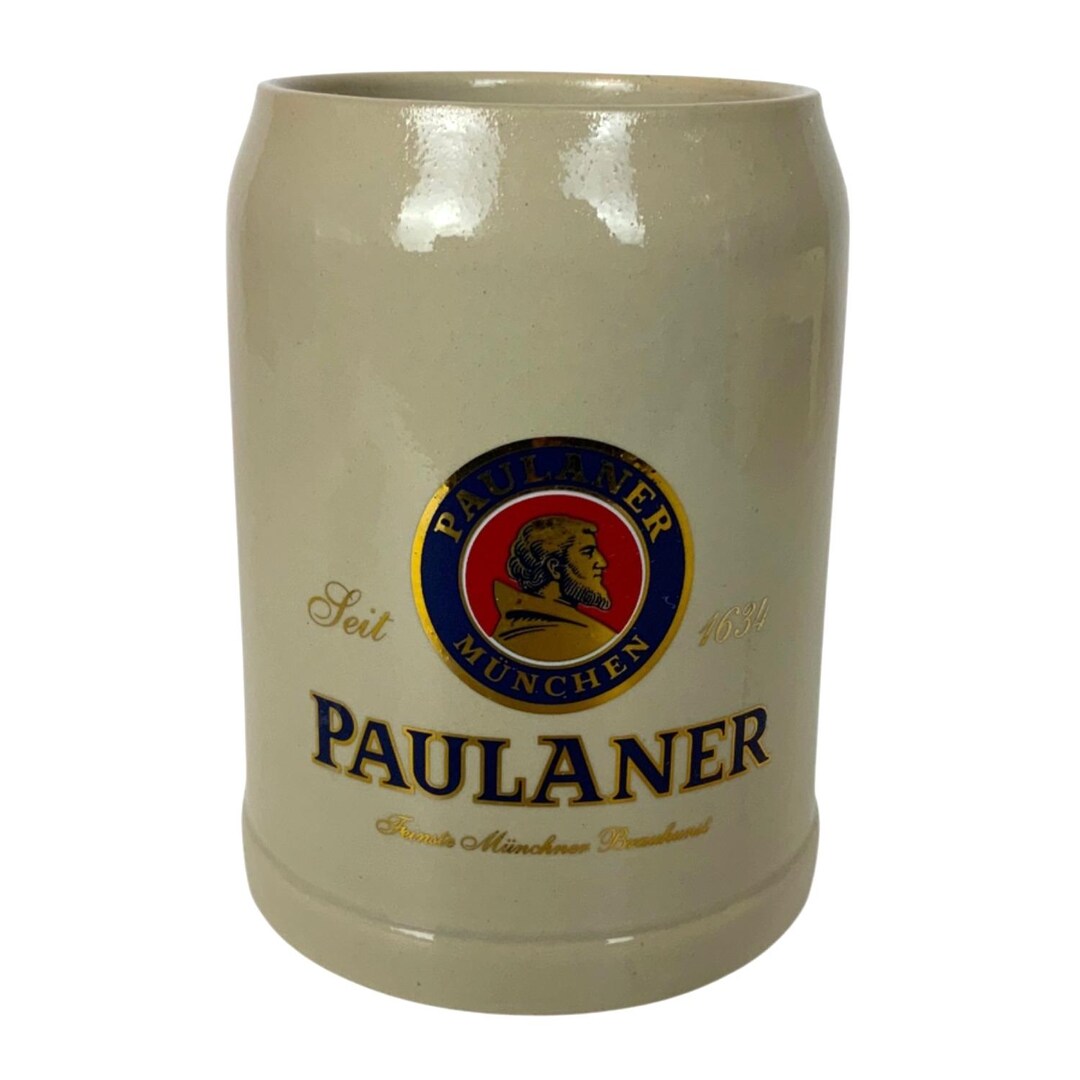 Paulaner Ceramic Beer Stein .5L Beige Mug Bavarian Beer Collectible Barware - Etsy