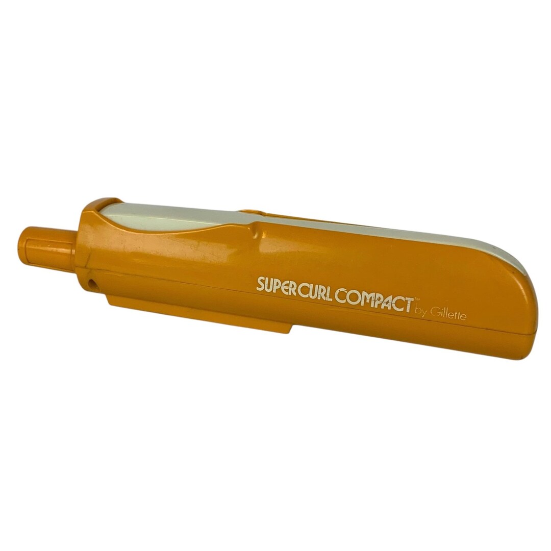 Vintage Gillette Super Curl Compact Hair Styler Retractable Curling ...