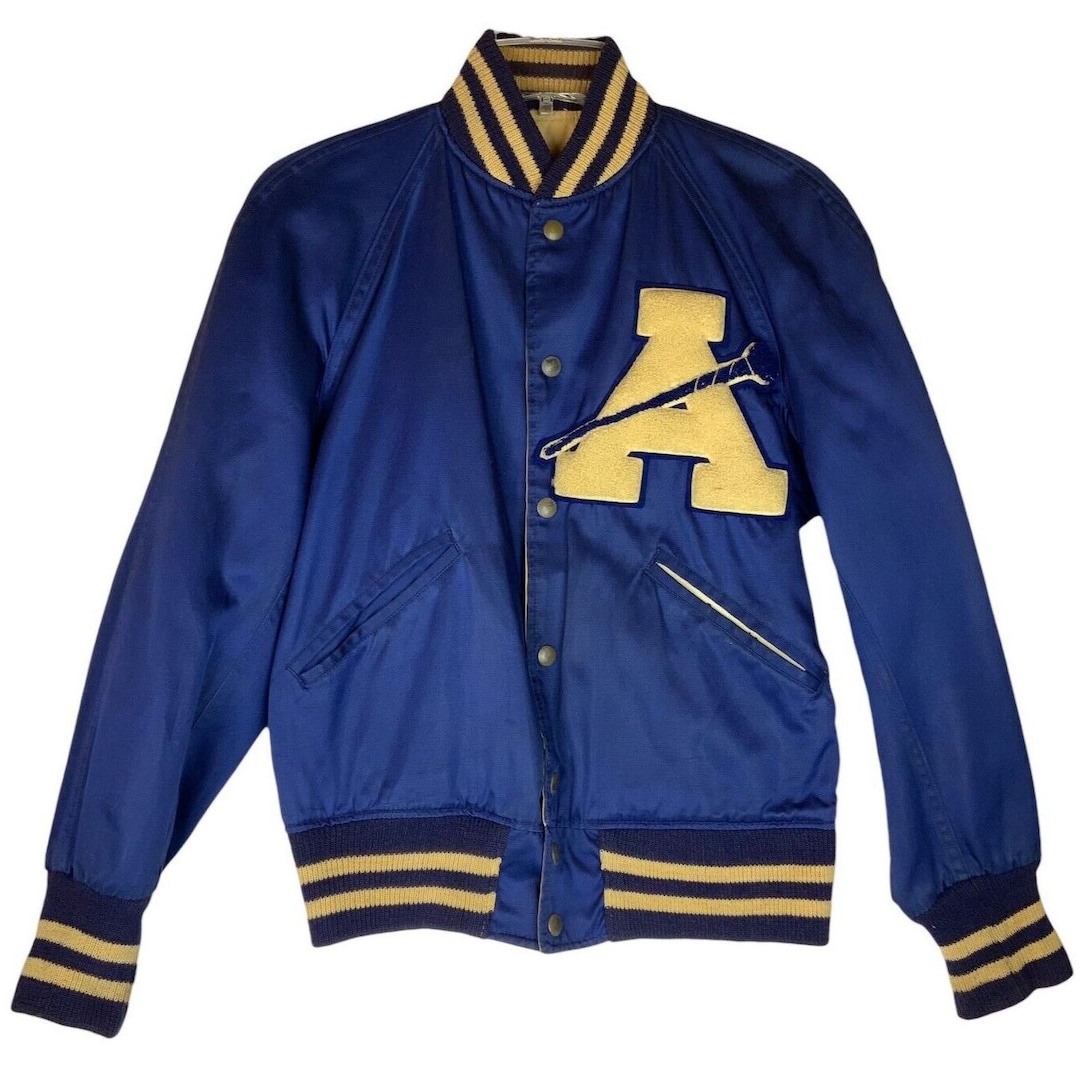 Vintage 1950s Satin Letterman Jacket Adamson Leopardette - Etsy