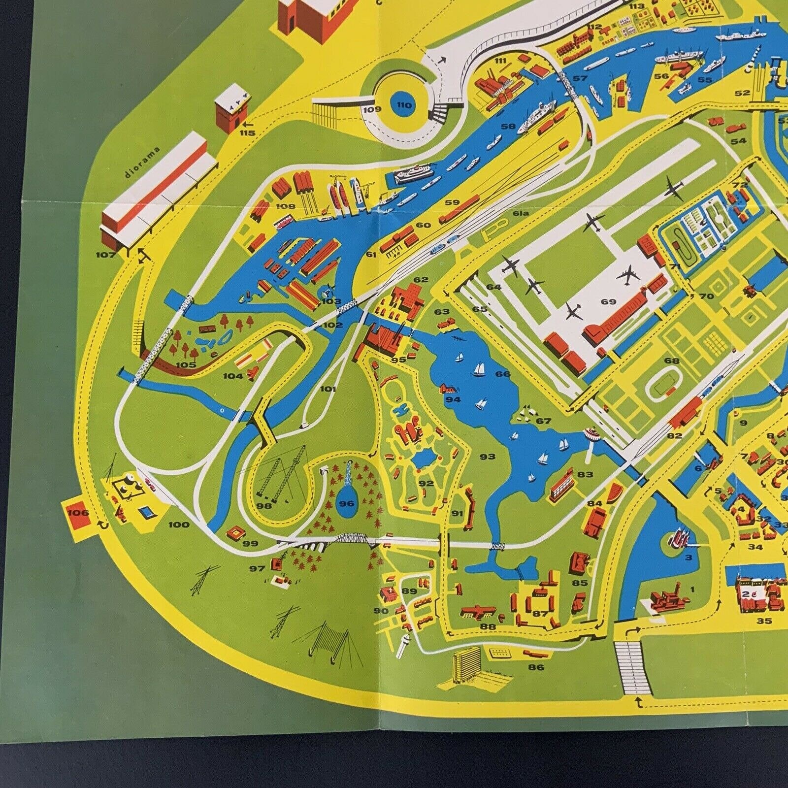 Madurodam the Hague Scheveningen Color Tourist Map Travel - Etsy