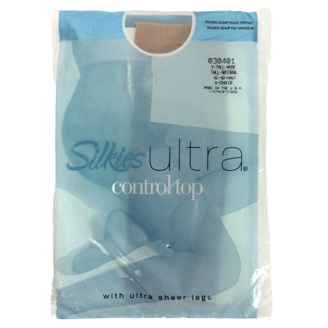 Silkies Ultra Control Top Pantyhose Size XL Tall Nude Beige - Etsy