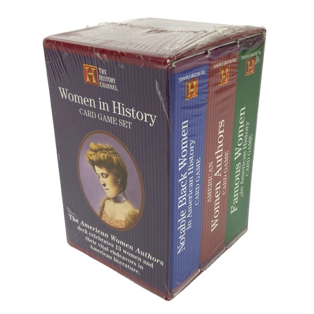The History Channel Women in History Playing Card Game Set 3 Decks US ...