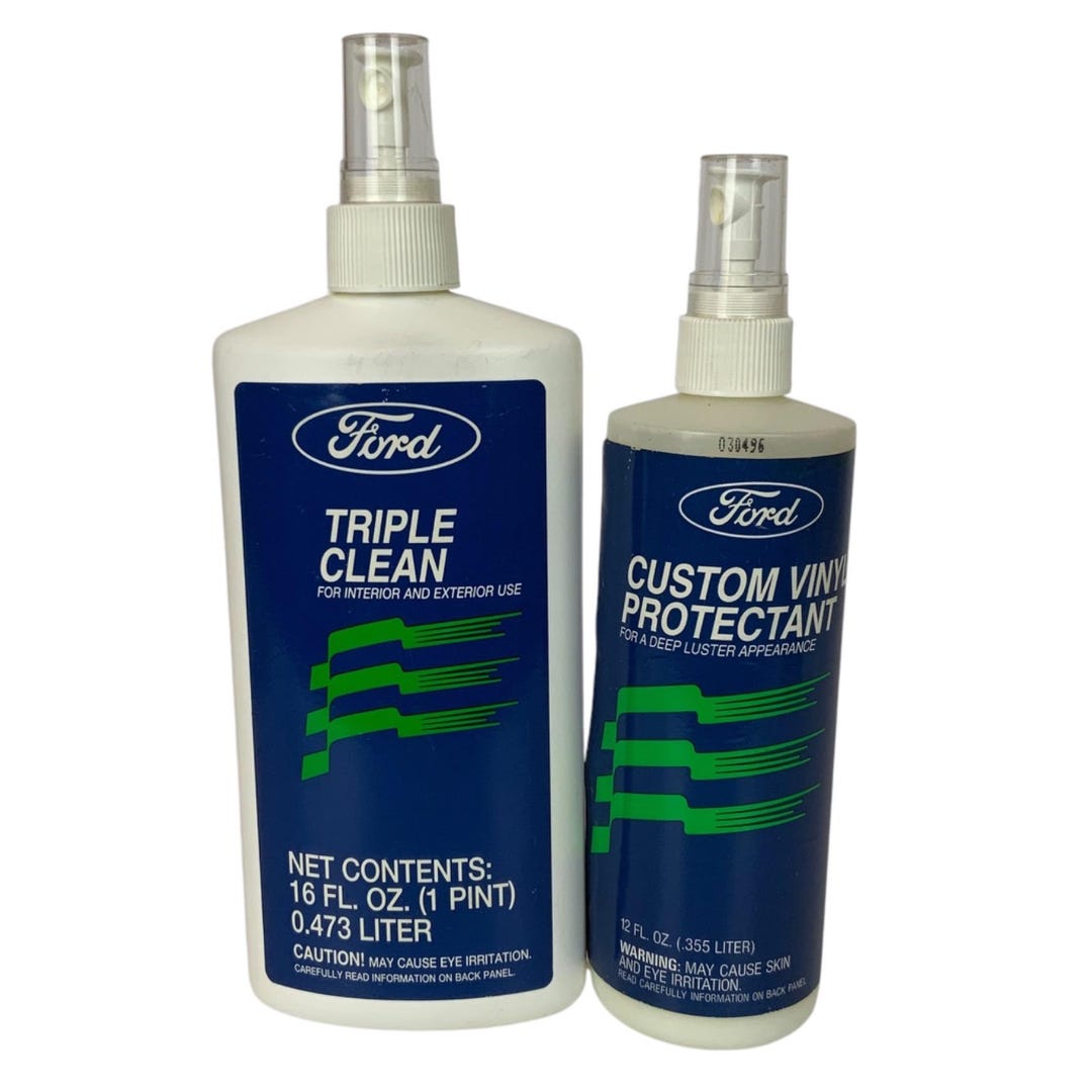 Vintage Ford Triple Clean Spray Custom Vinyl Protectant Car Care Set ...