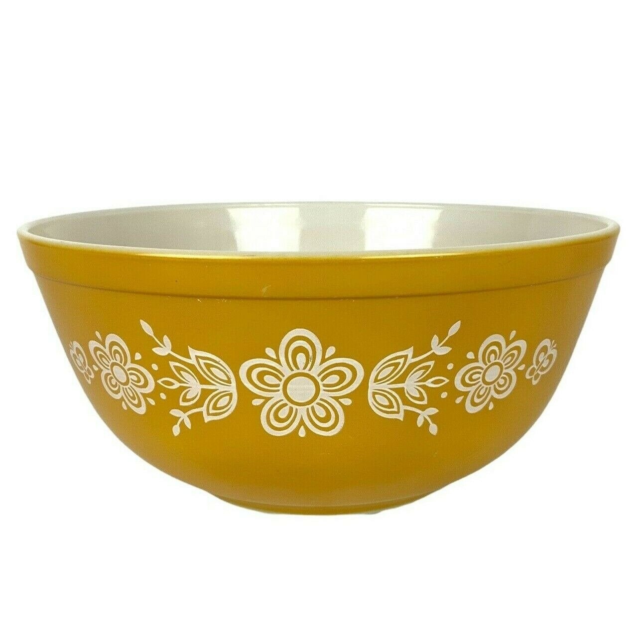 Pyrex Butterfly Gold Mixing Bowl 2.5 Quart Butterscotch White - Etsy