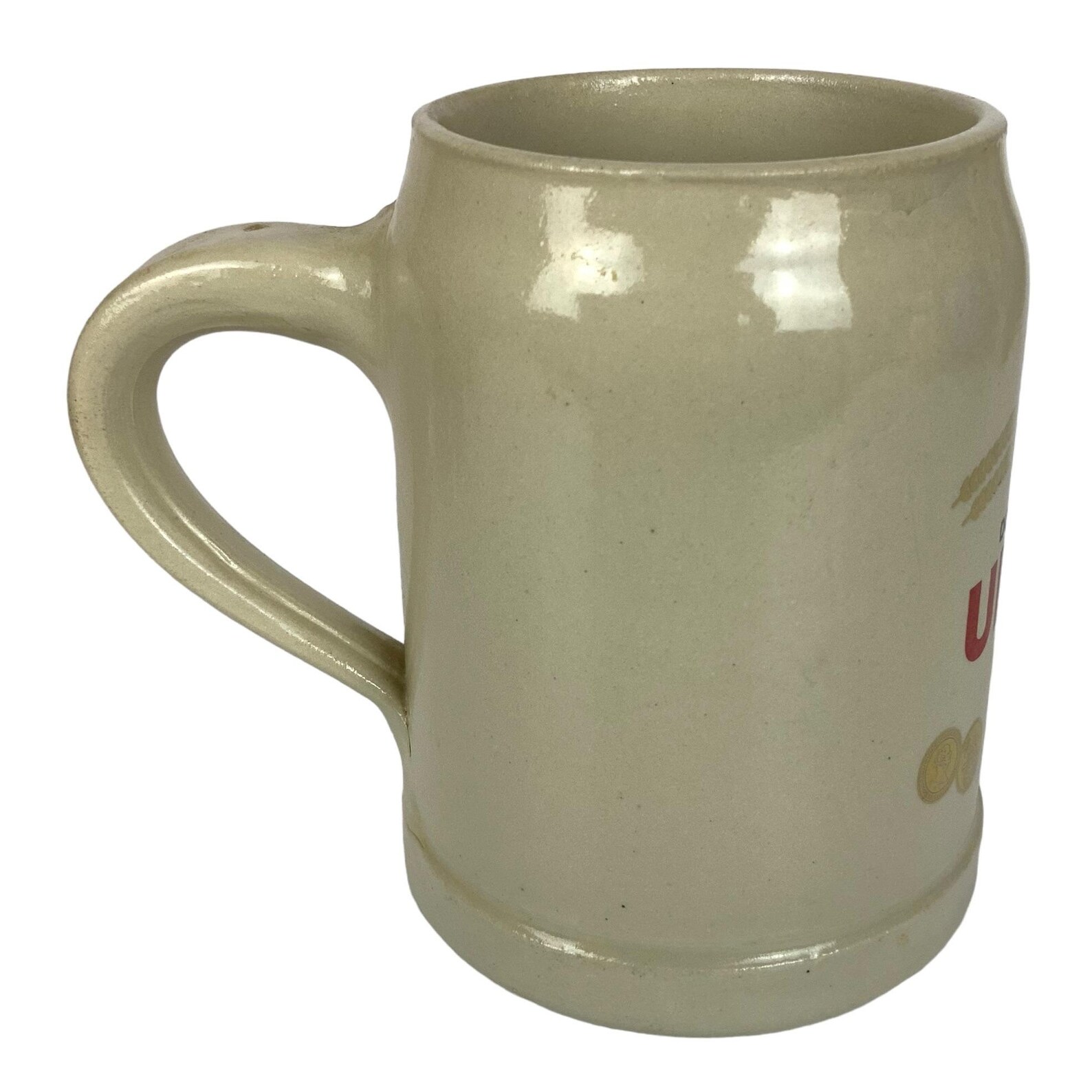 Dortmunder Union Bier Mug Beer Stein .5L Stoneware Germany Barware Man ...