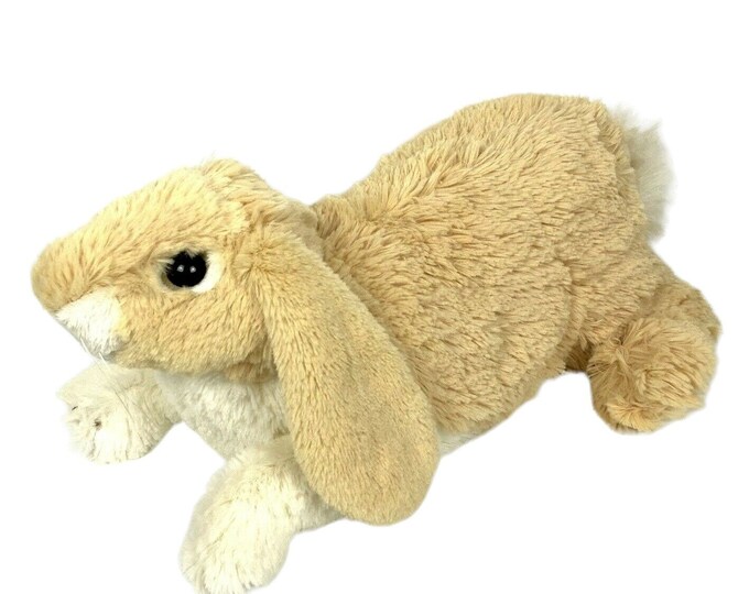 Folkmanis Hand Puppet Floppy Bunny Rabbit Plush 18 Inch Lop Ears Beige ...