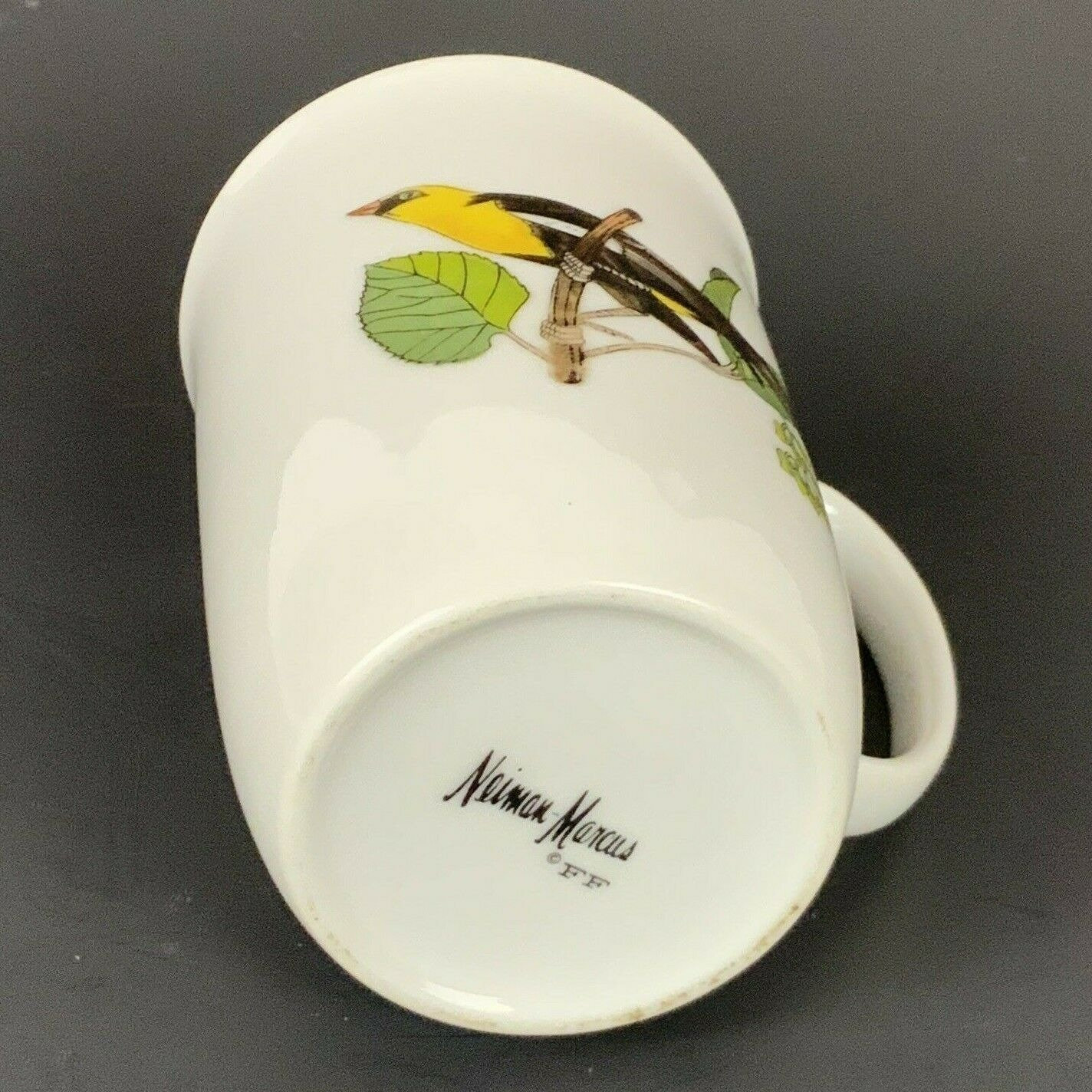 Fitz & Floyd for Neiman Marcus Yellow Finch 8 Oz Mug Collectors Bird ...