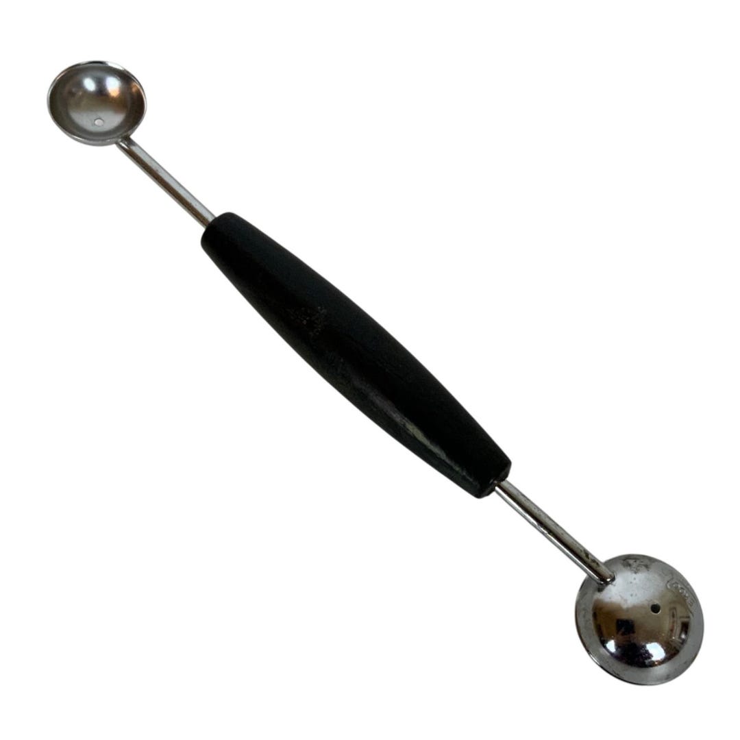 Vintage Ekco Double-sided Melon Baller Chrome & Black Handle Made in ...