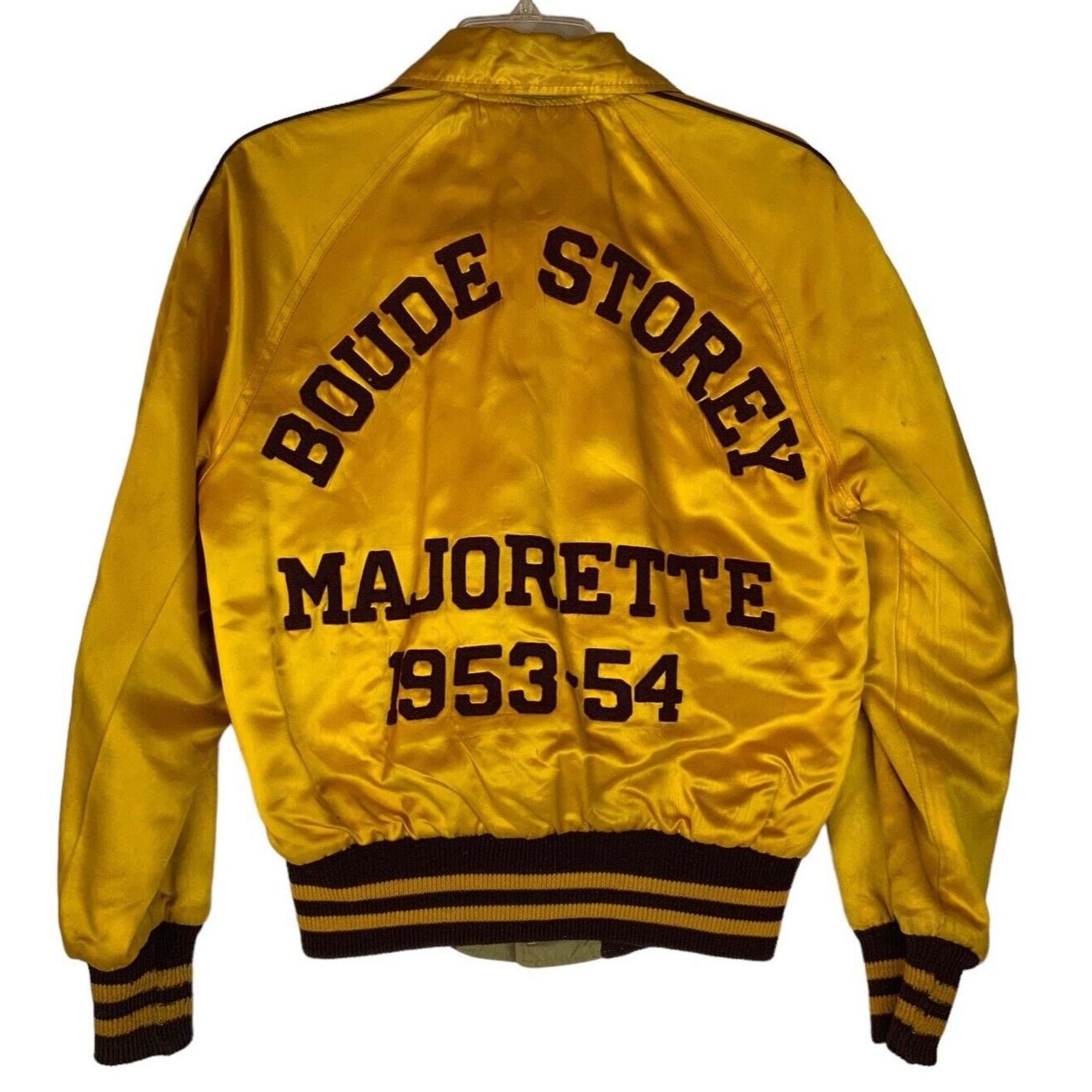 Vintage 1950s Satin Letterman Jacket Boude Storey Majorette - Etsy