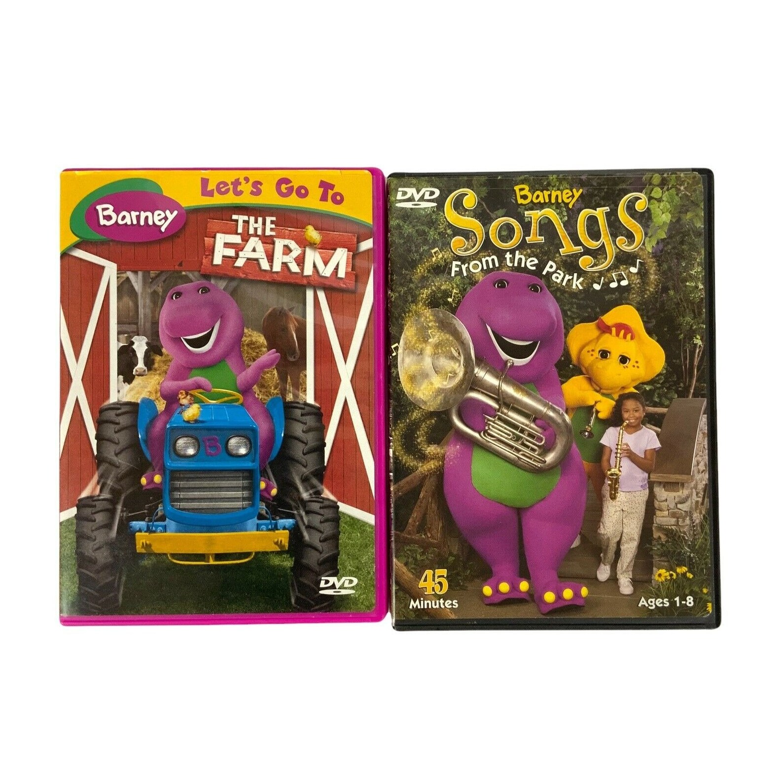 Barney & Friends 8 DVD Lot Animals Abcs Fairy Tales Farm Songs | Etsy