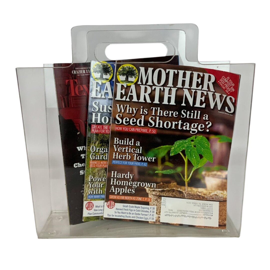 Clear Acrylic Magazine or Vinyl Record Holder by Plex-art Designs - Etsy