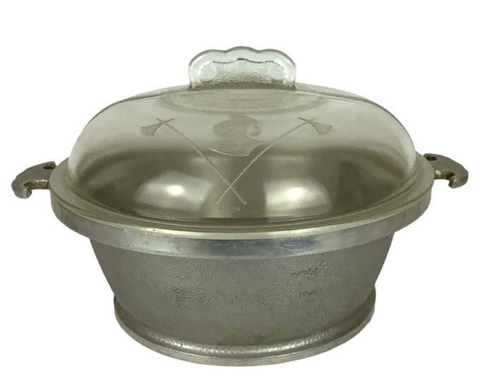Guardian Service Ware 10 Inch Casserole Chicken Fryer Glass Lid Vintage ...