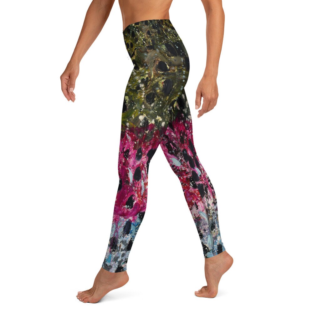 Rainbow Fish Yoga Leggings - Etsy
