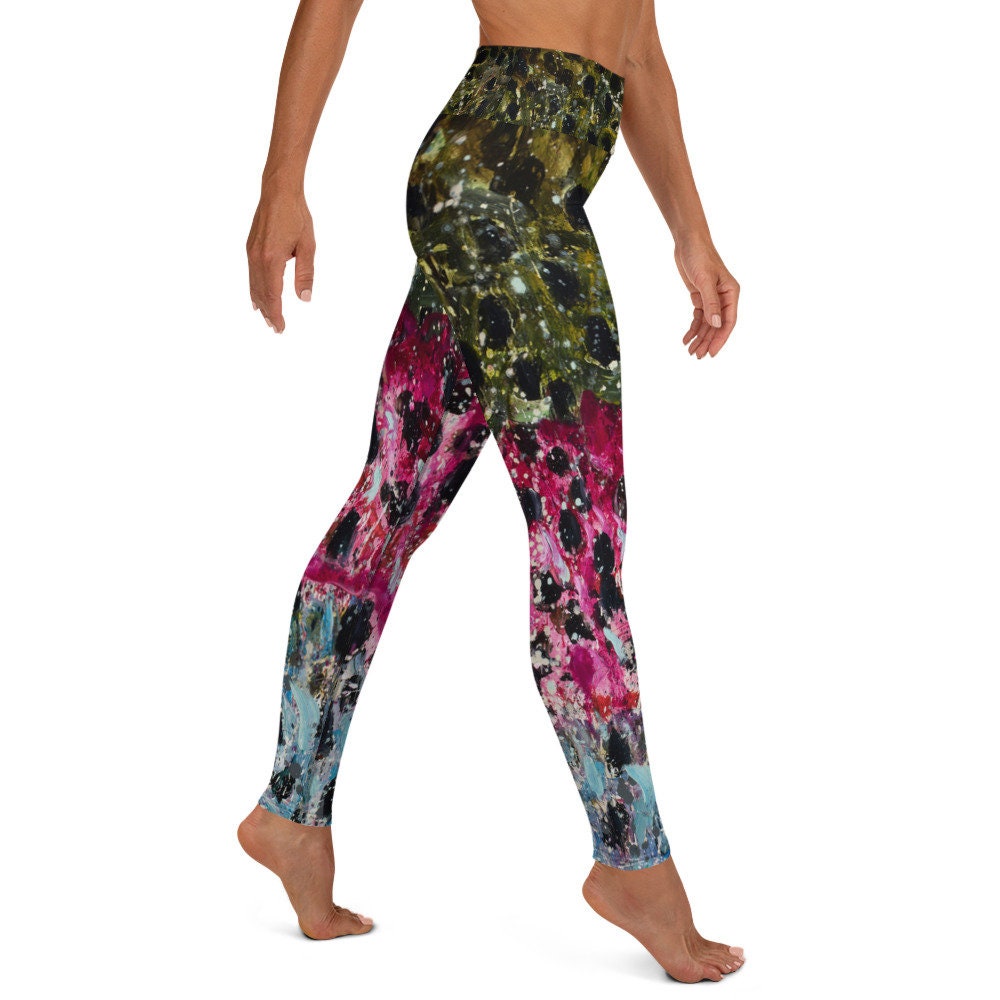 Rainbow Fish Yoga Leggings - Etsy