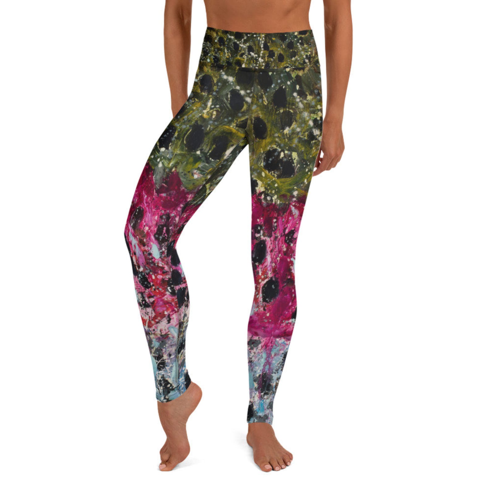 Rainbow Fish Yoga Leggings - Etsy
