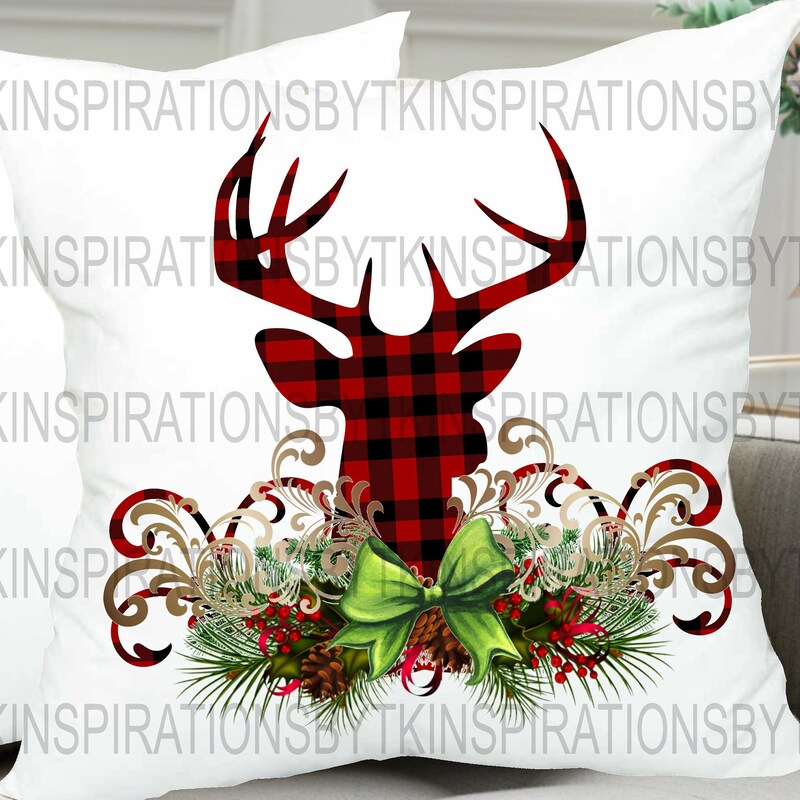 Plaid Deer - Etsy