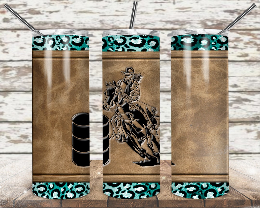 Barrel Racing, Rodeo, 20oz Skinny Tumbler Design, Horse, Country ...