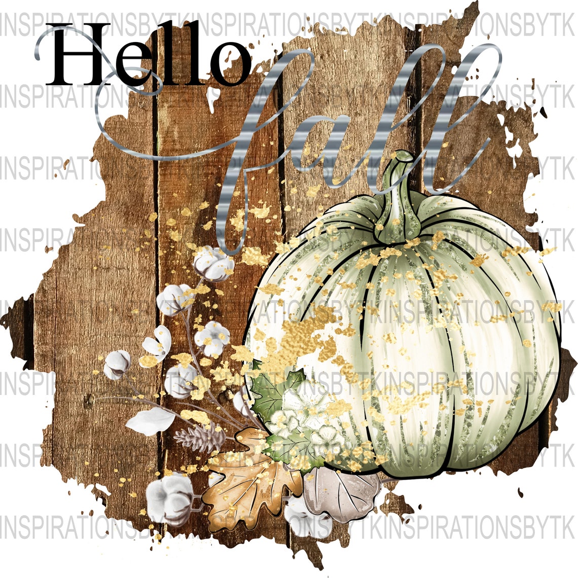 Hello Fall Pumpkin Design Thanksgiving Design Farmhouse - Etsy
