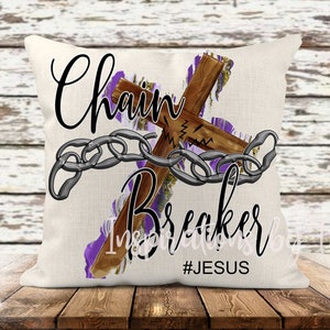 Chain Breaker With Cross, #jesus, Purple, Christian, Religious, Digital ...