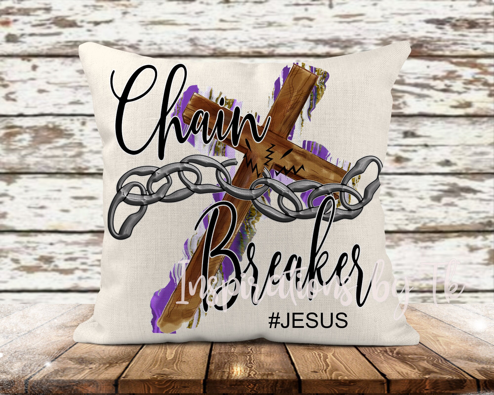 Chain Breaker With Cross jesus Purple Christian | Etsy