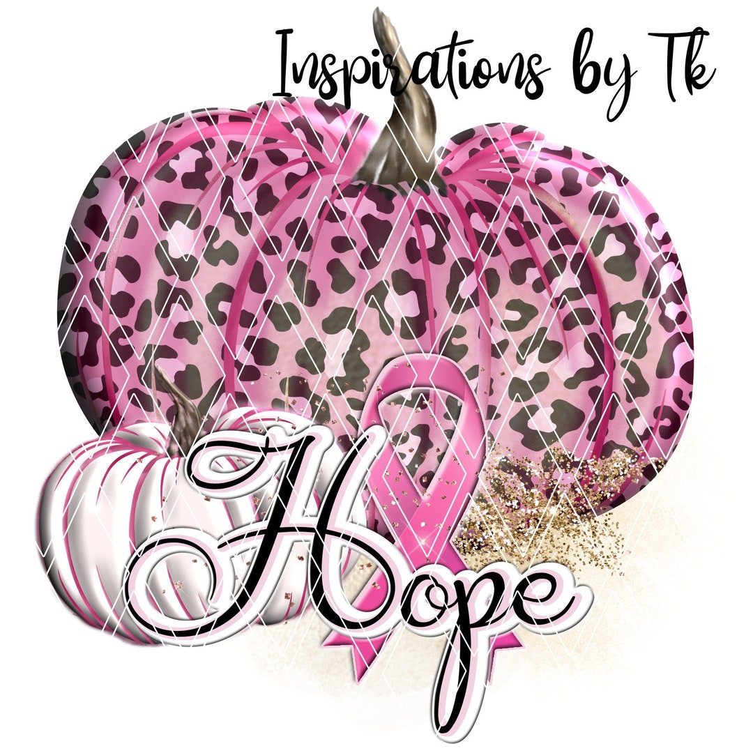 Hope Breast Cancer Awareness Pumpkins Design, Cancer Awareness, Breast ...