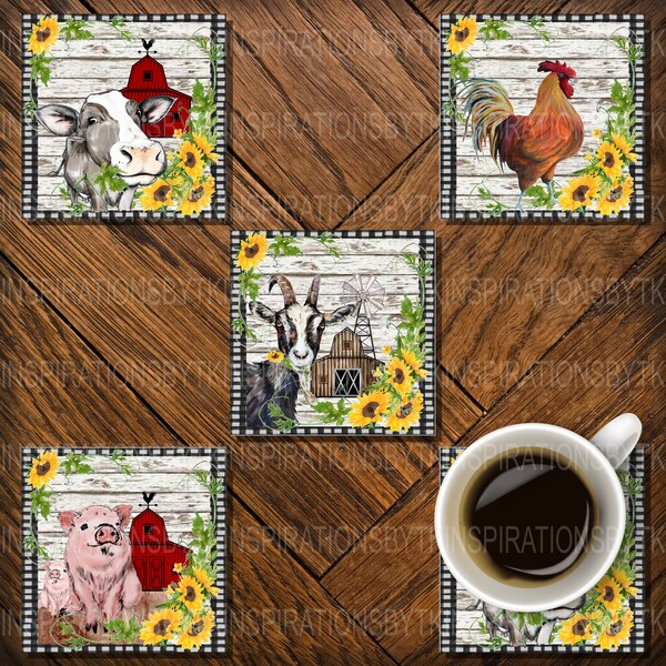 Animal Coaster - Etsy