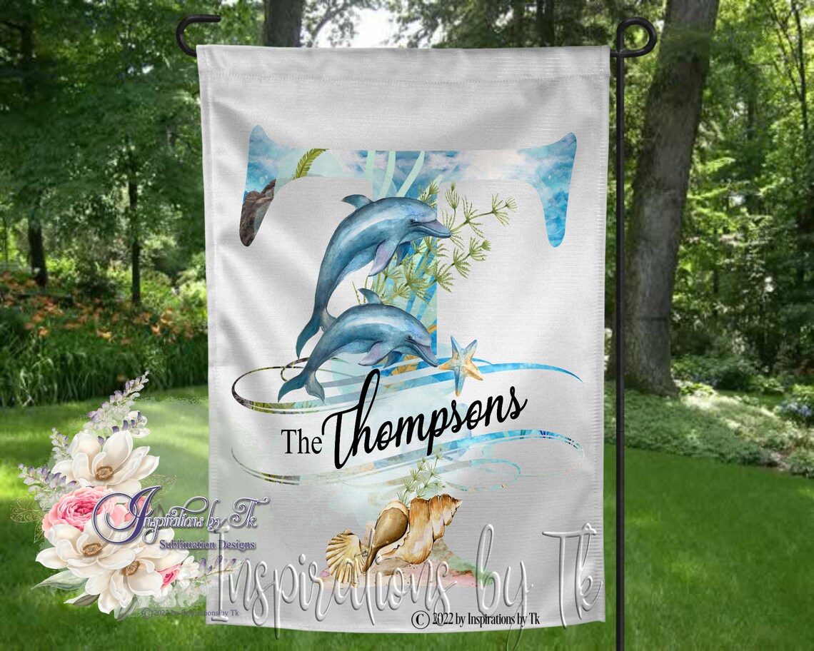 Letter T Dolphin Beach Design, Alphabet Beach Design, Ocean Design ...