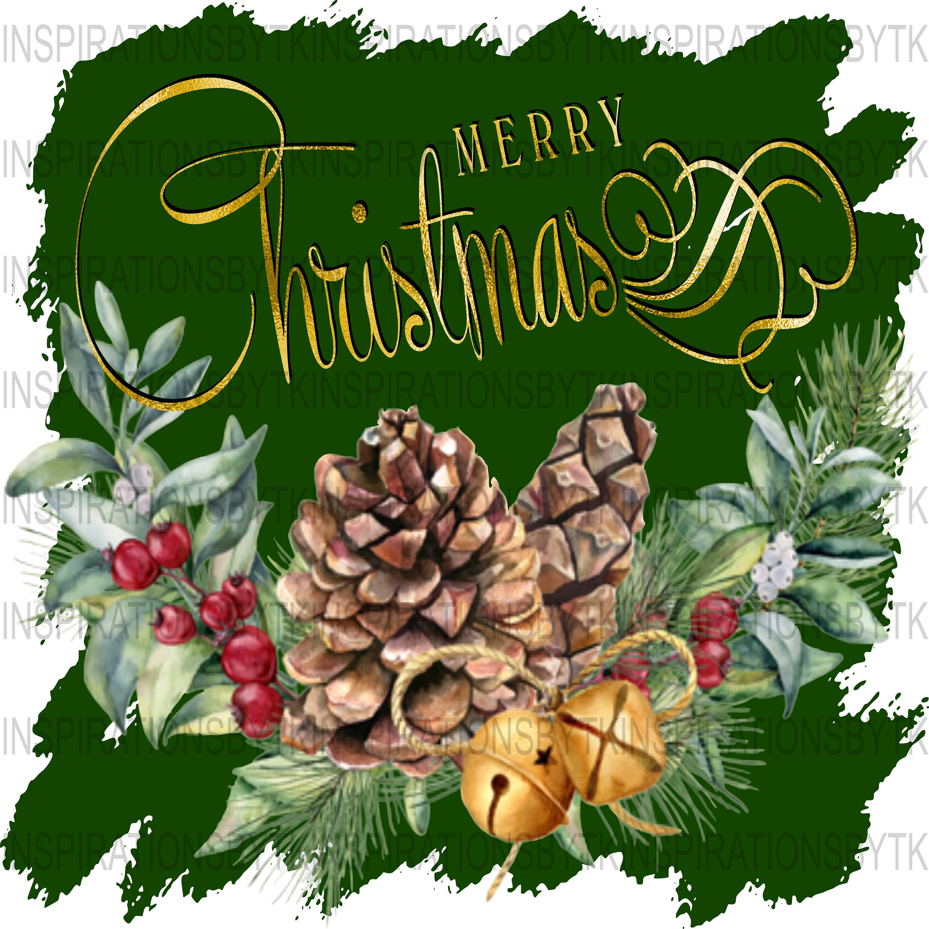 Merry Christmas Sublimation Design 13 x 13 Design Country | Etsy