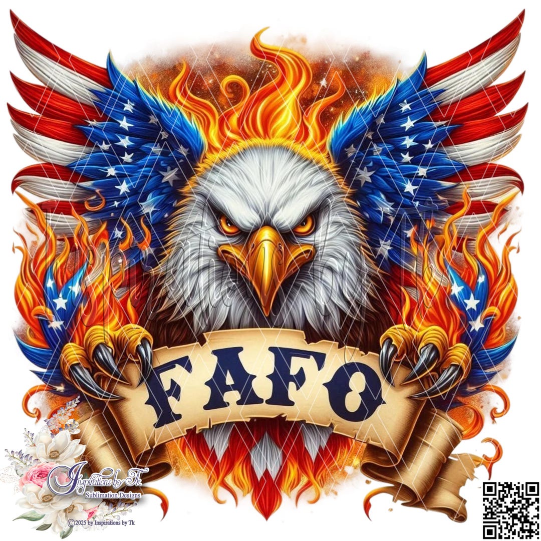 FAFO American Flag & Patriotic Eagle Digital Design, Patriotic Clipart ...