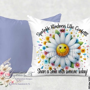 Sprinkle Kindness Like Confetti & Share a Smile, Inspirational, Digital ...