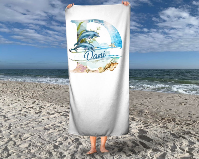 Letter D Dolphin Beach Design Alphabet Beach Design Ocean | Etsy