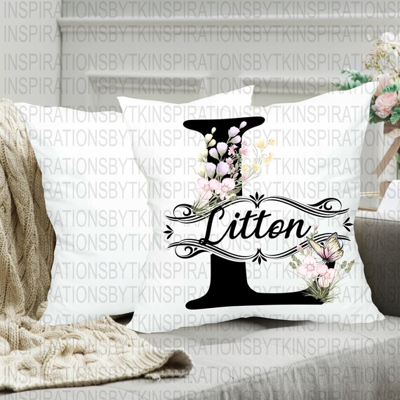 Spring Floral Split Letters L Sublimation Design 13 X 13 | Etsy