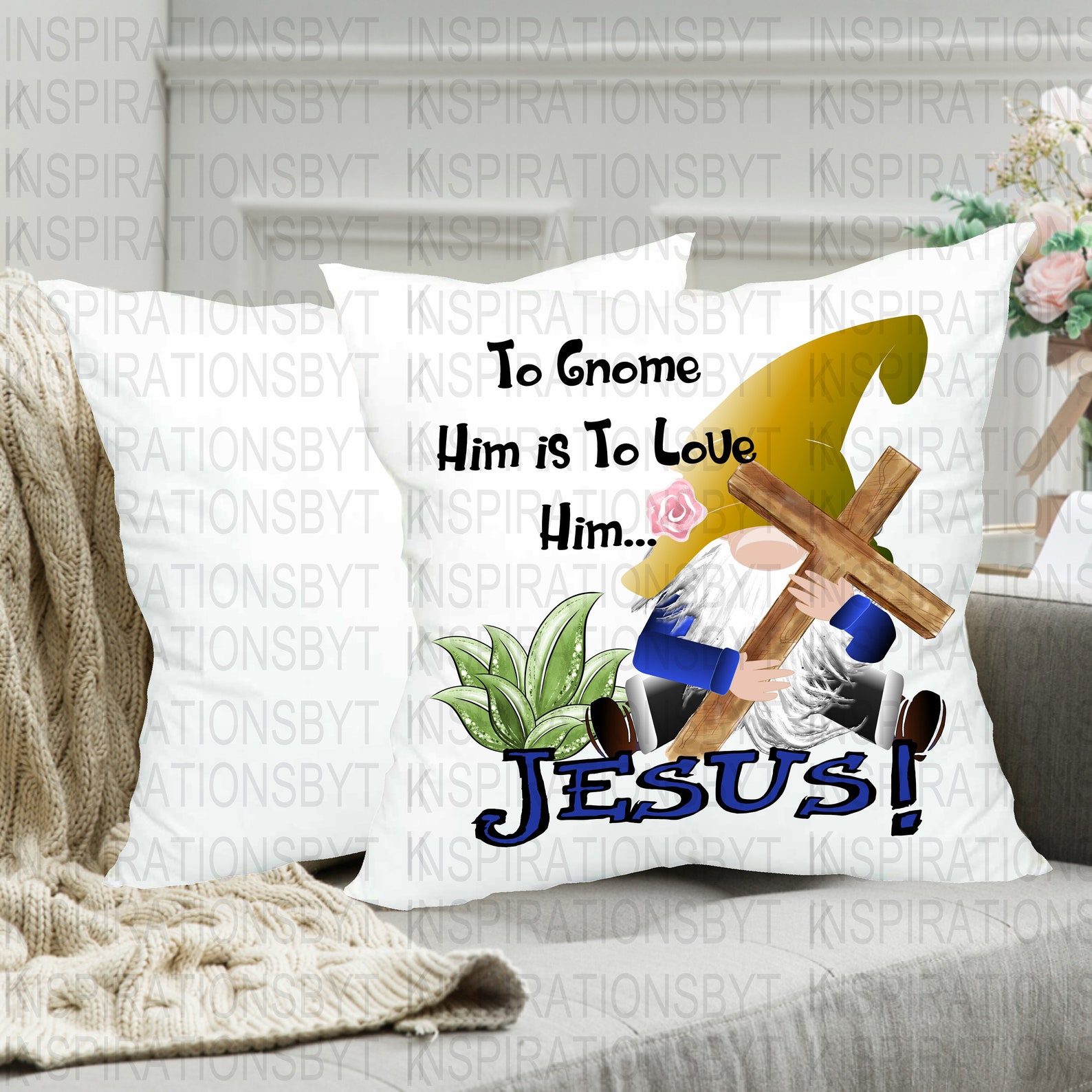 Gnome jesus to Gnome Him is to Love Him Digital | Etsy