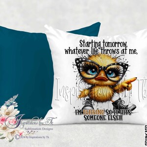 Crazy Duck, Starting Tomorrow?... Whimsical, Sarcastic Duck Design ...