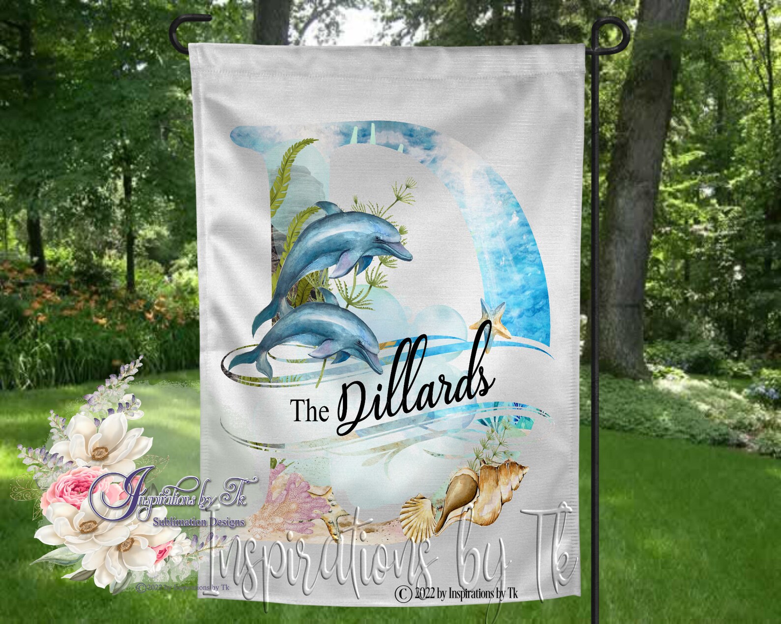 Letter D Dolphin Beach Design Alphabet Beach Design Ocean | Etsy