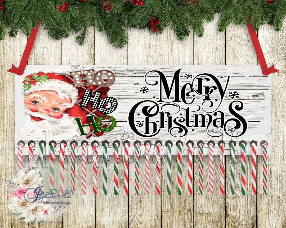 Candy Cane Countdown, Santa Ho Ho Ho, Christmas Design, Country ...