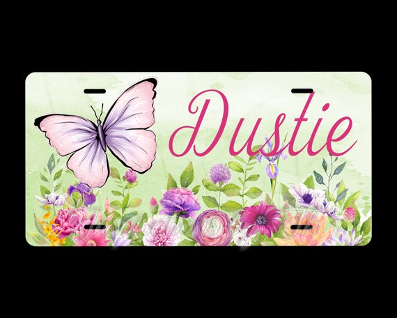 Spring Floral 1 License Plate Design Flower License Plate - Etsy