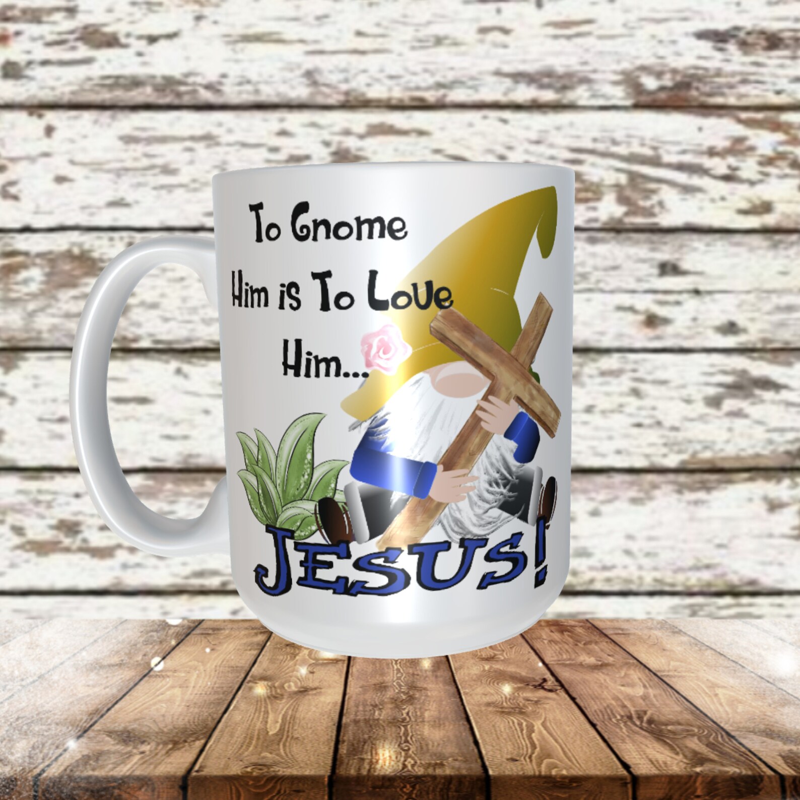 Gnome jesus to Gnome Him is to Love Him Digital | Etsy