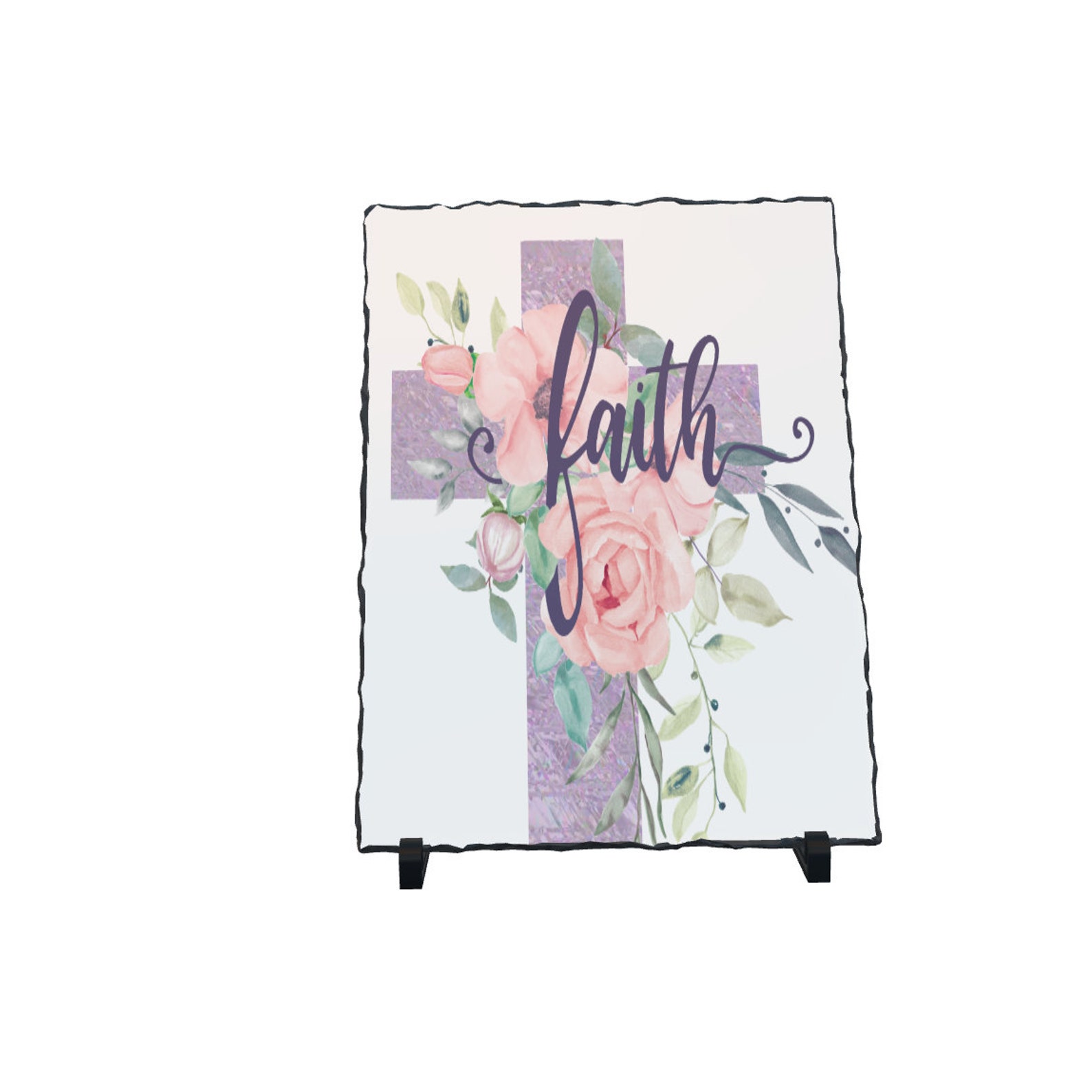Faith Floral Cross Design, Christian, Religious, Digital Design ...