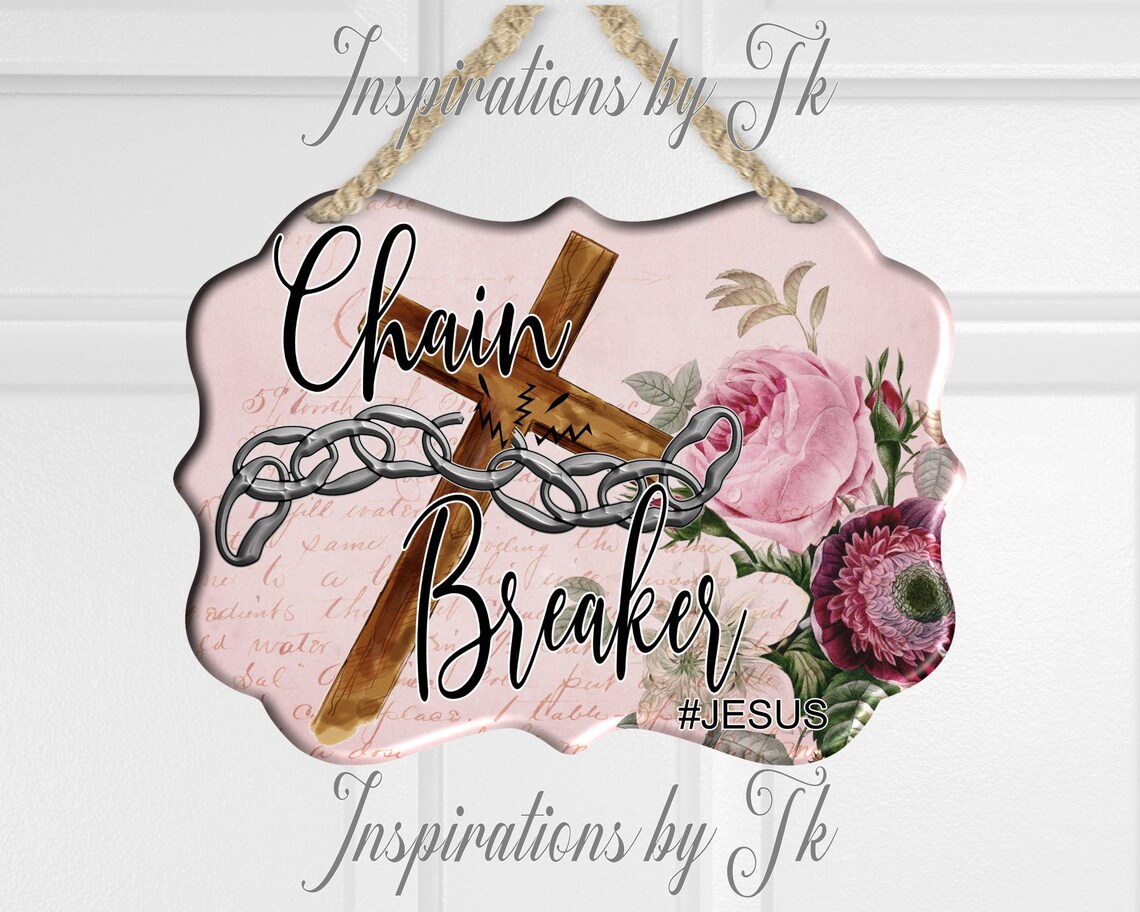 Chain Breaker With Cross jesus Christian Religious | Etsy