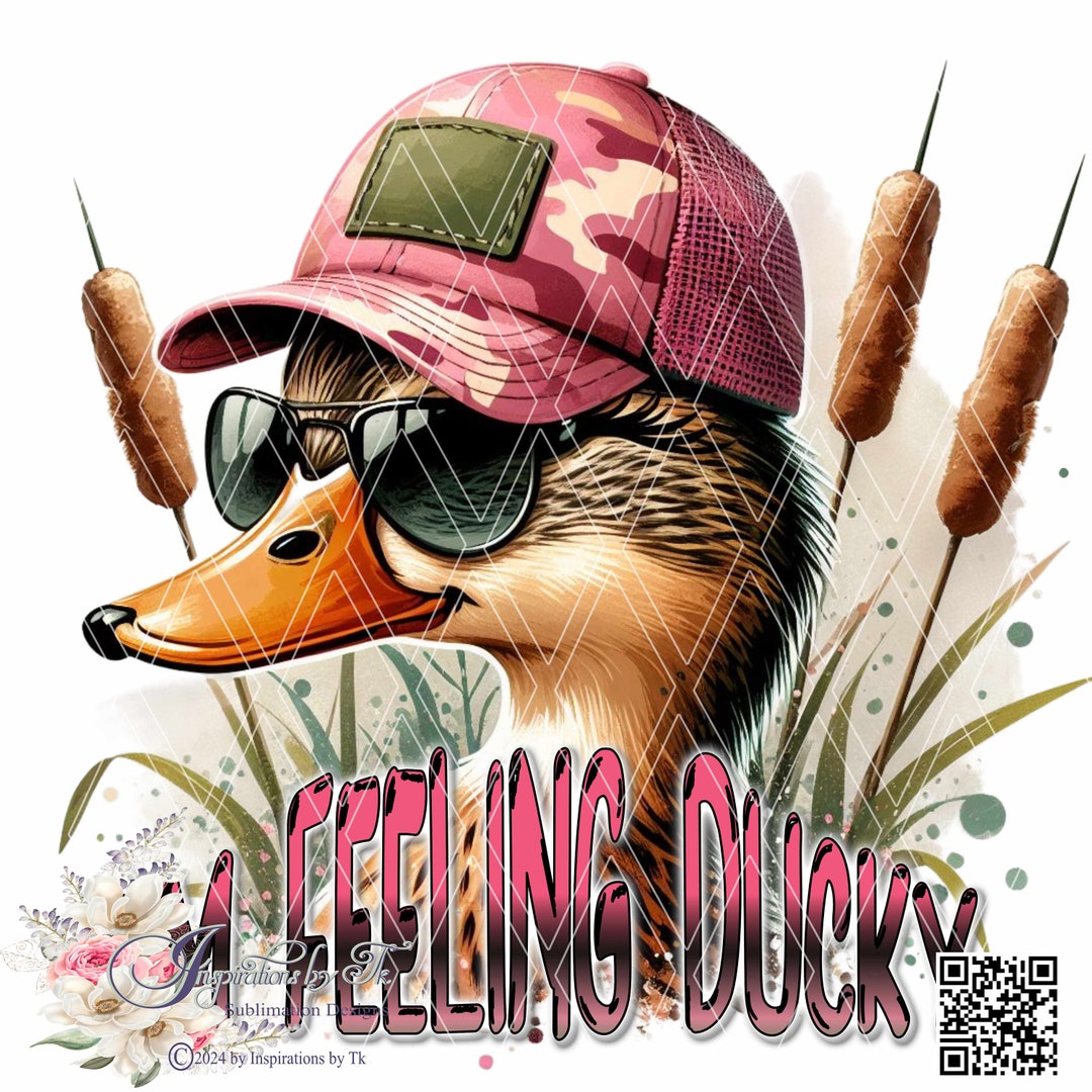 I Feel Ducky Duck Hunting Digital Design, Cap Can Be Personalized ...