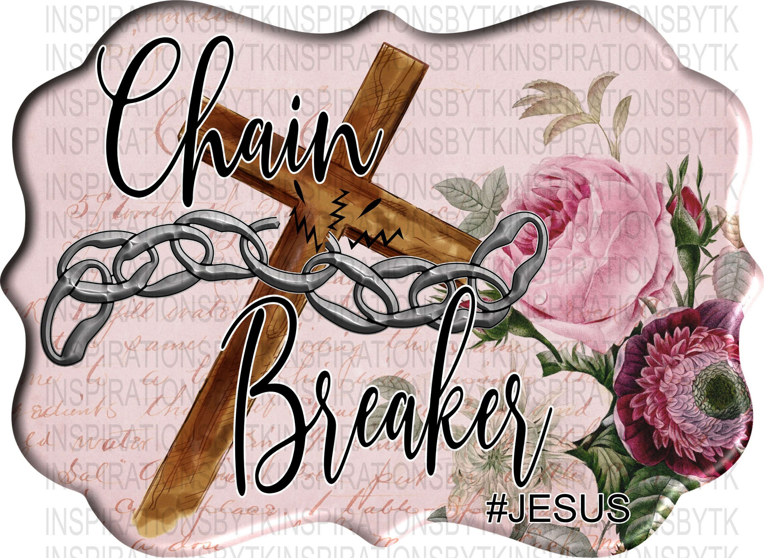 Chain Breaker With Cross Jesus Christian Religious | Etsy